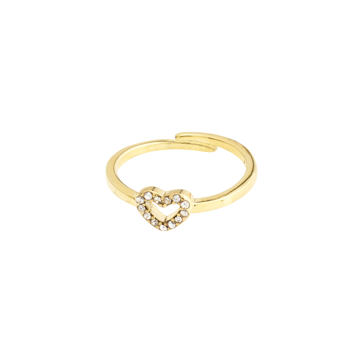 Pilgrim Lulu Crystal Heart Ring – Studio On 1st